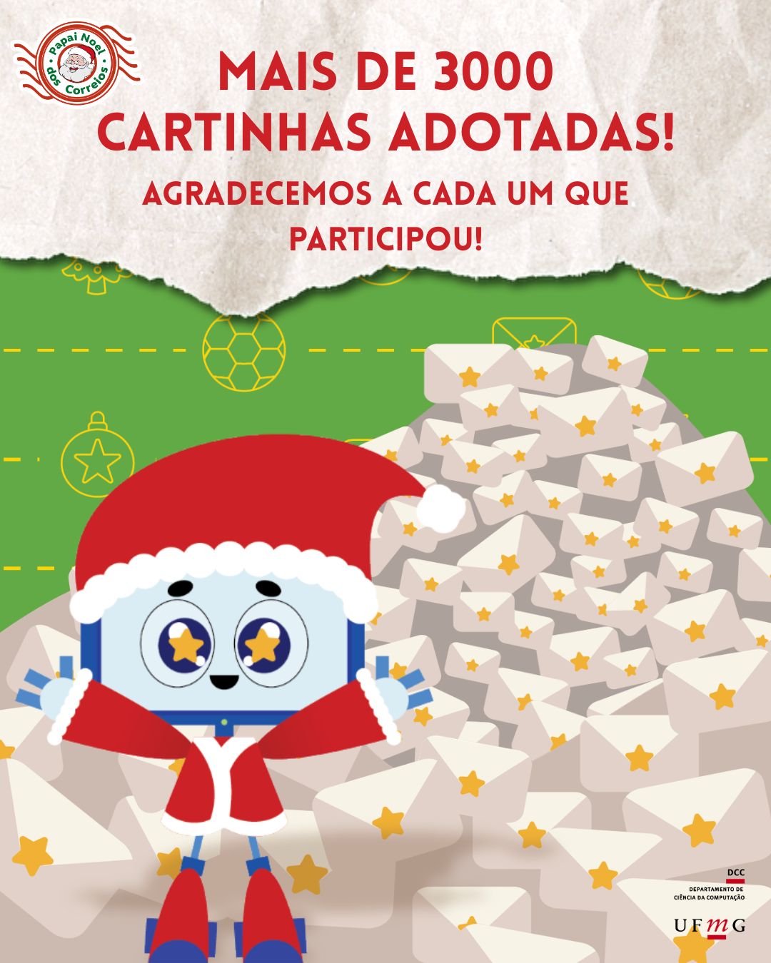 Mais de 3 mil cartinhas foram adotadas pela comunidade da UFMG na ...